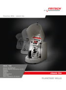 Planetary Mono Mill PULVERISETTE 6 classic line / Downloads - fritsch.de
